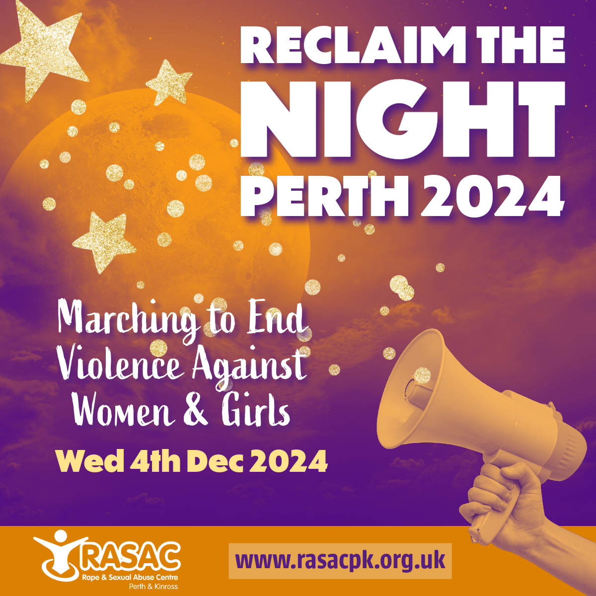 RECLAIM THE NIGHT March - Dec 4th 2024 | Latest News | RASAC Perth ...