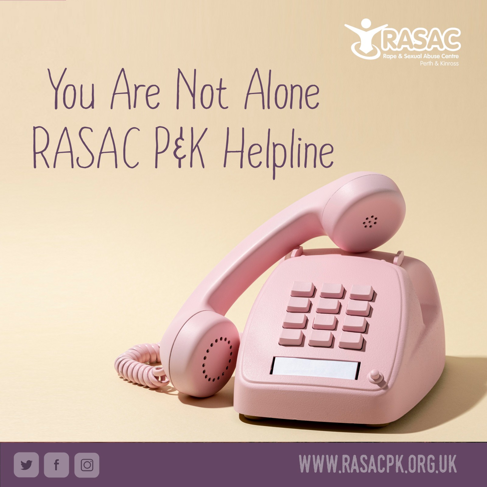 RASAC Helpline - You are not Alone | Latest News | RASAC Perth & Kinross
