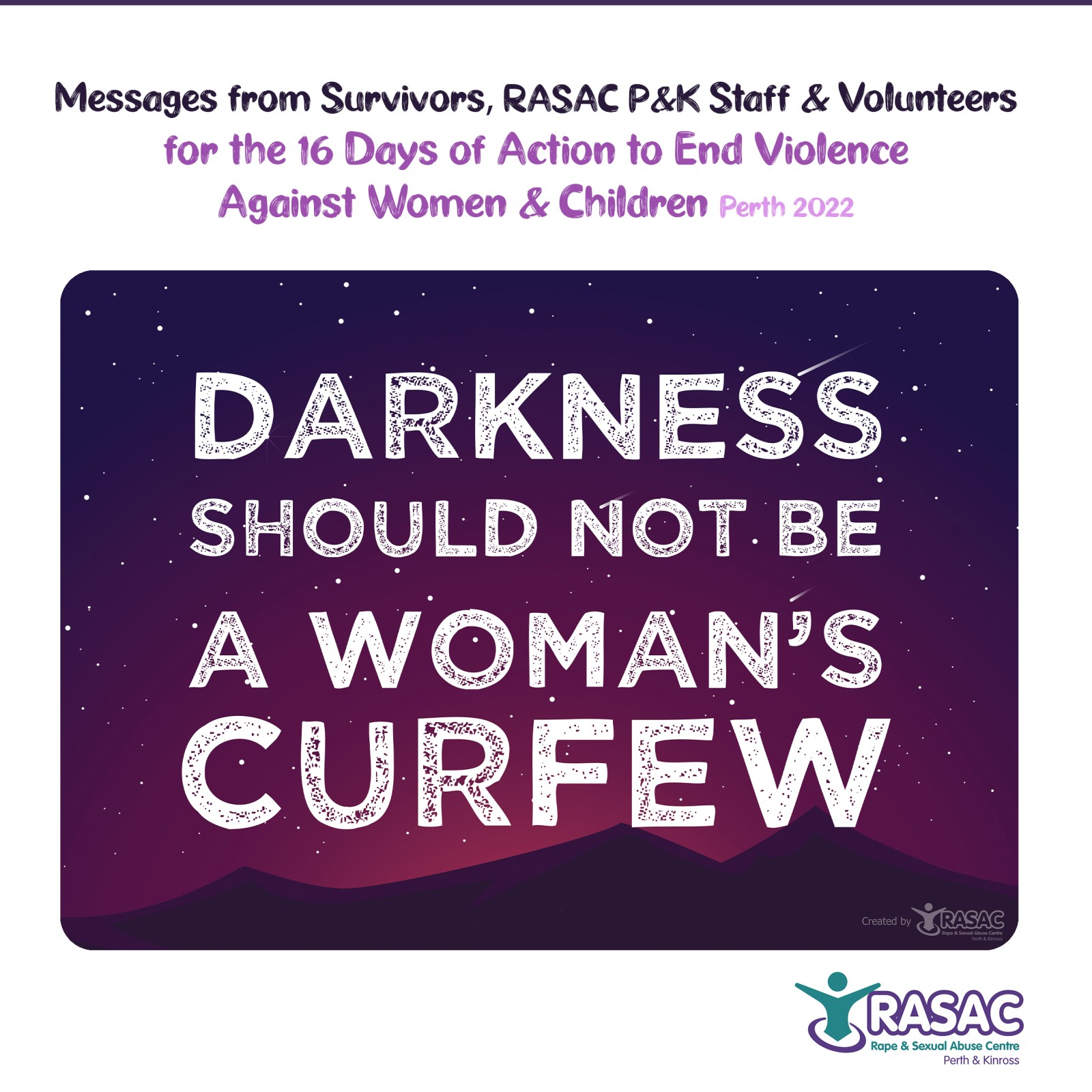 Survivor's Words, Art and Action | RASAC Perth & Kinross